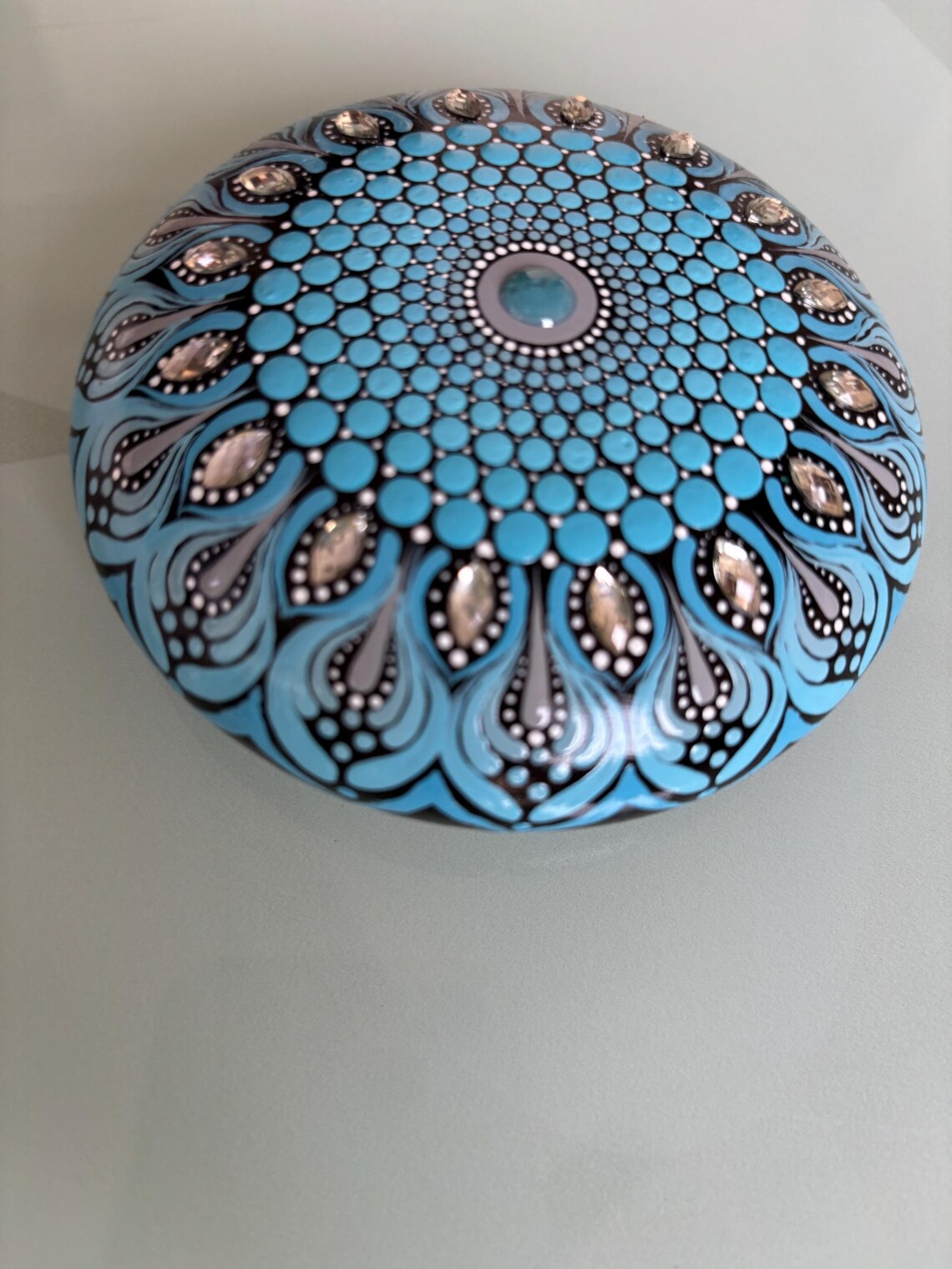 4mandala Rock,hand Painted Stone,dot Mandala Art,meditation Stone,hand ...