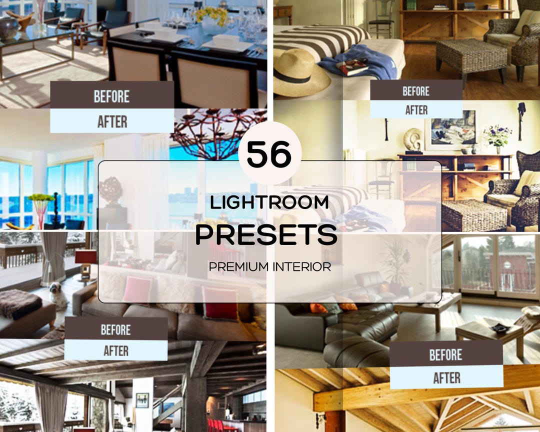 Interior Photography Lightroom Presets: Home Decor Editing Filters ...