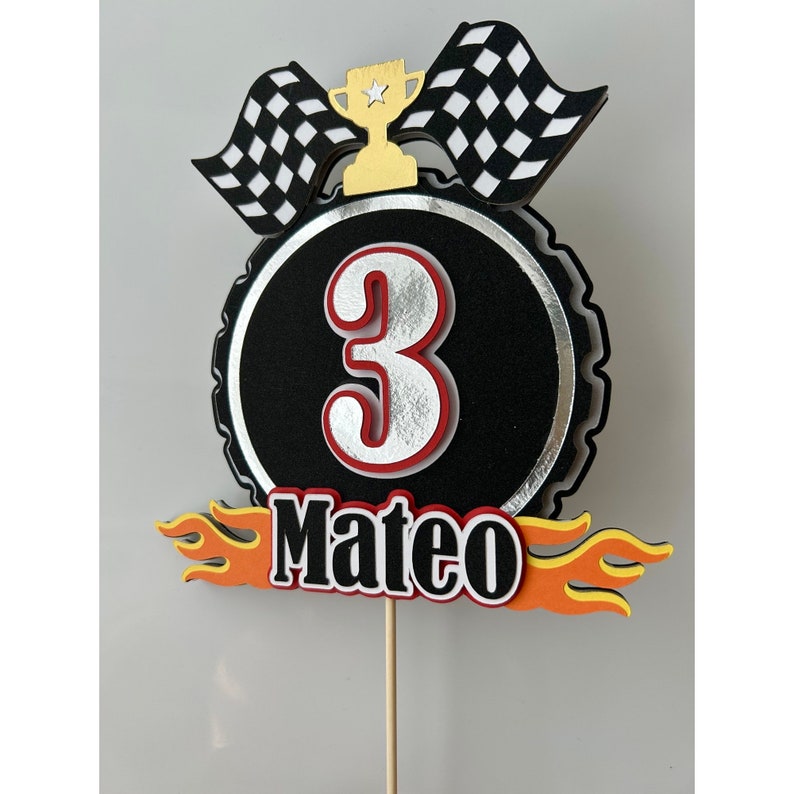 Personalised Racing Car Cake Topper Boys Girls Race Car - Etsy
