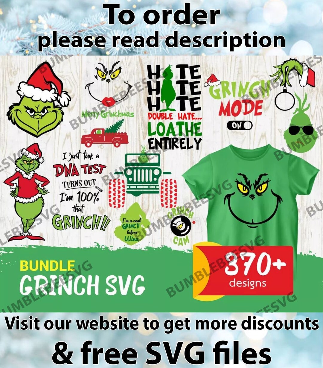 370 Grinch Svg Bundle Grinch Svg Christmas Svg Xmas Svg Etsy