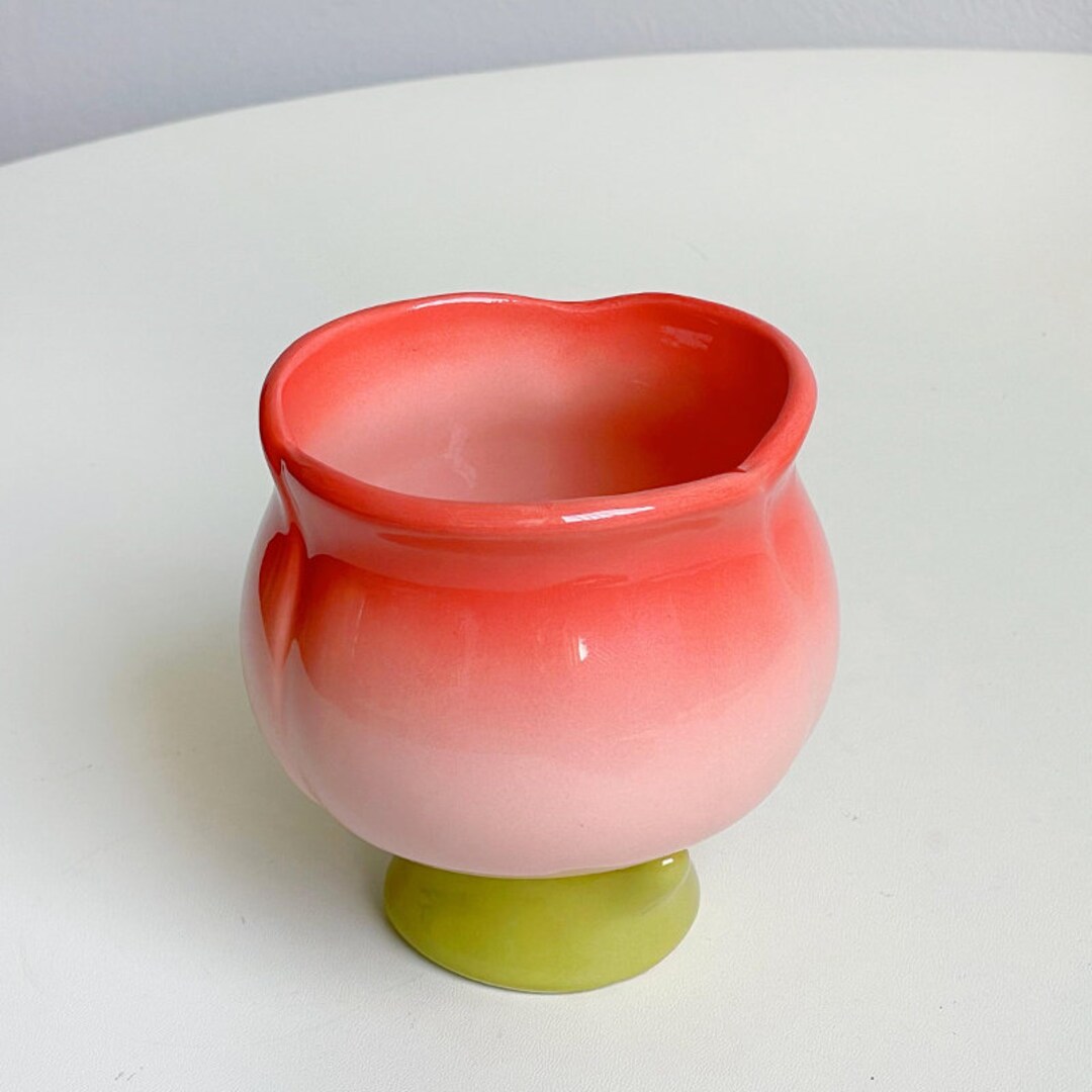 Little Red Flower Hand Pinch Simulation Flower Ceramic Mug - Etsy