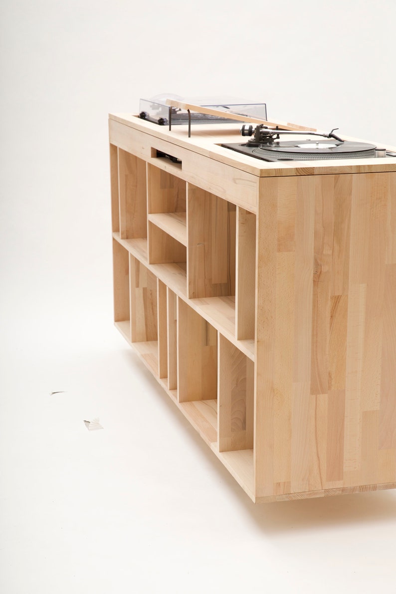 DJ Booth for Vinyls Turntables and Music Library - Etsy