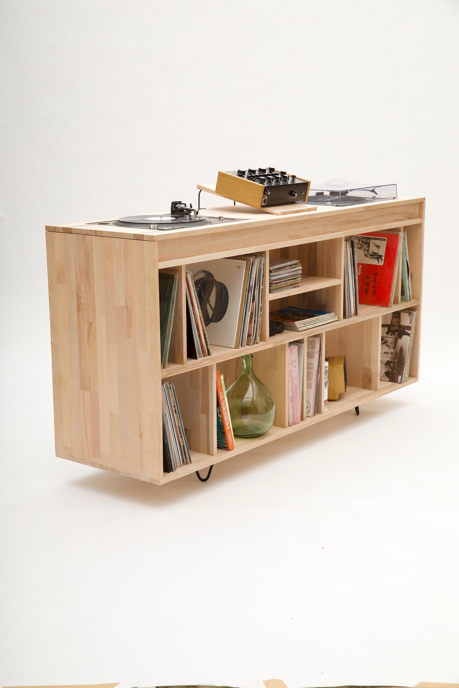 DJ Booth for Vinyls Turntables and Music Library - Etsy