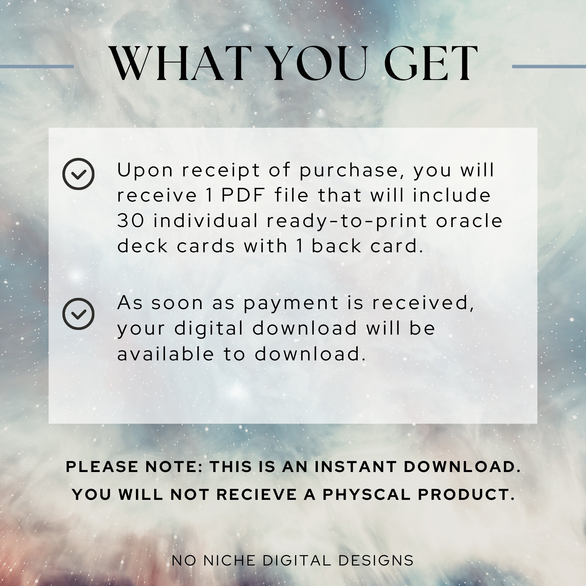 Printable Spiritual Oracle Cards Positive Affirmation Cards Powerful ...