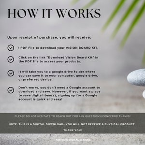 2024 Printable Vision Board Kit | Manifesting Abundance | Positive ...