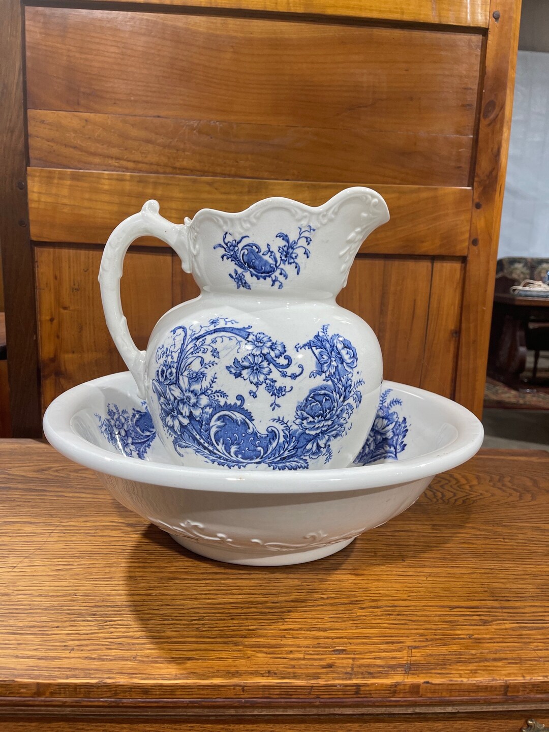 Antique Pitcher and Basin - Etsy