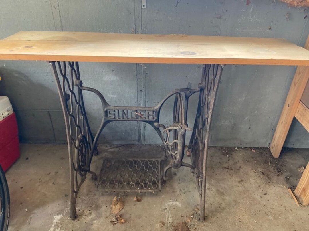 Vintage Singer Foot Pedal Table - Etsy