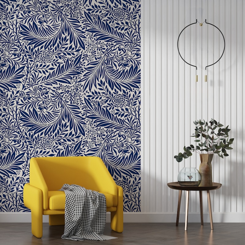 Navy Blue Wallpaper - Etsy