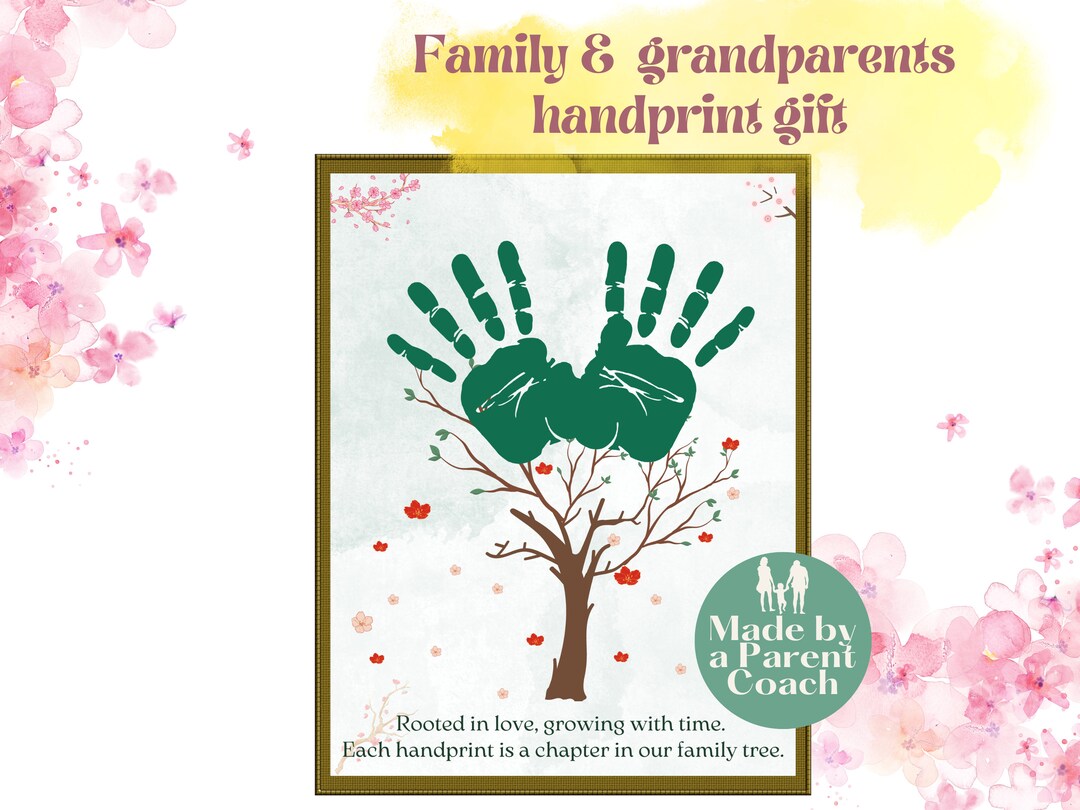 Handprint Family Tree Poster - Perfect DIY Gift for Grandparents Day ...
