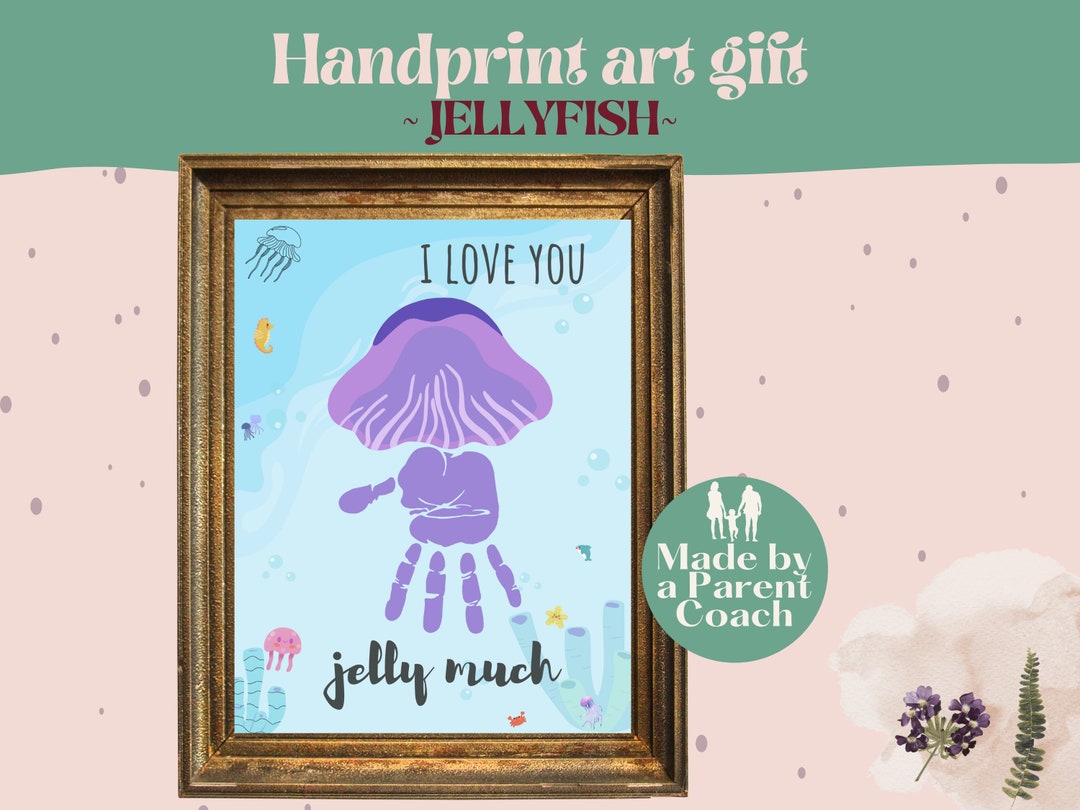 Handprint Art Craft Kit Jellyfish: Perfect Homeschool Activity or ...