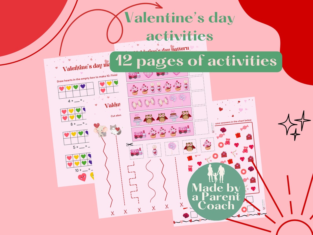Valentine's Day Activities Pack A Bundle for Preschoolers, Fun and ...