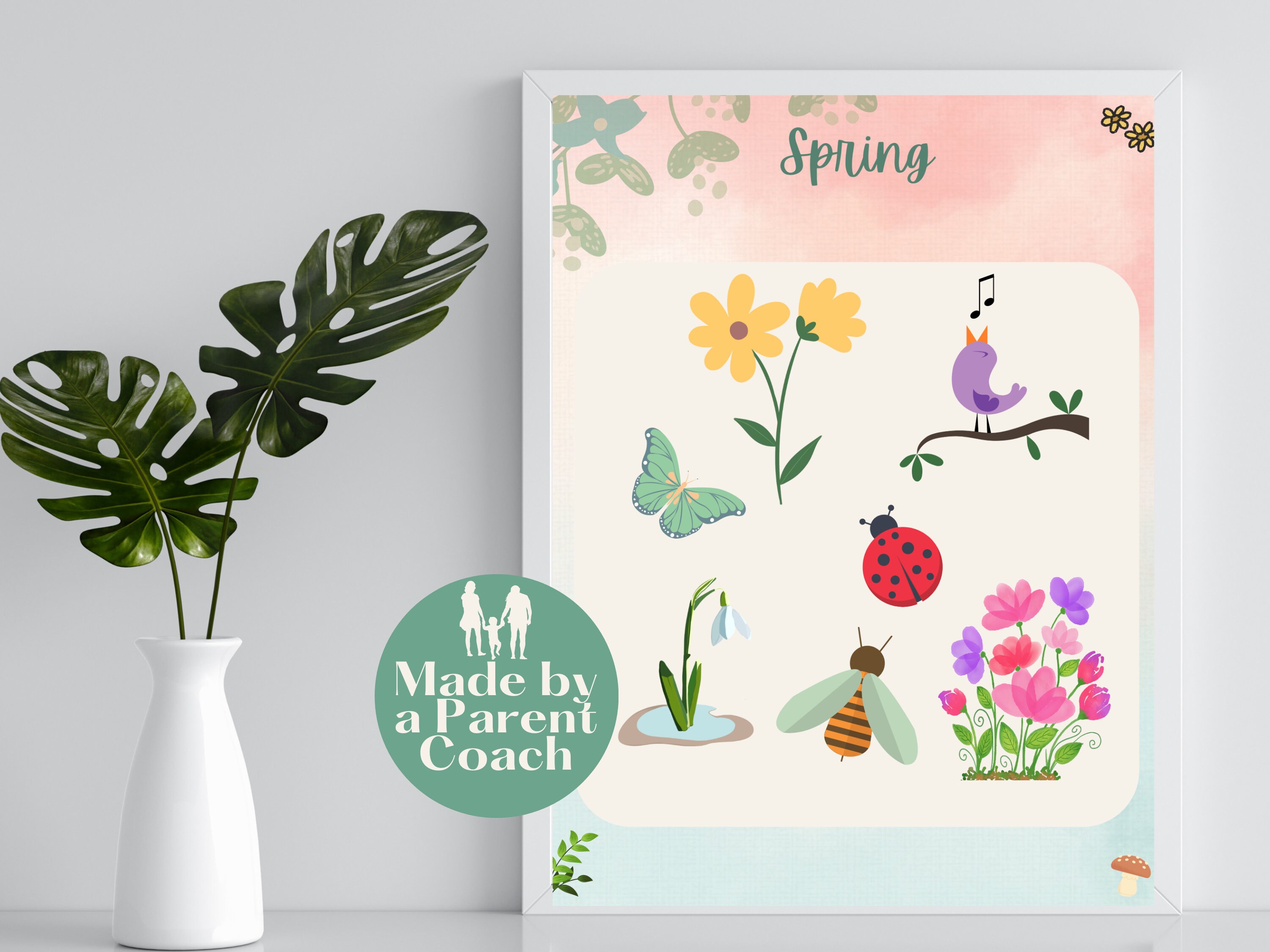 Four Seasons Preschool Poster Set Learning Journey Teaching Poster ...