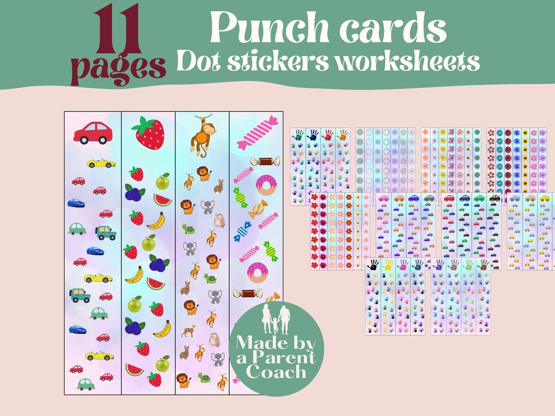 Fine Motor Montessori Activities With Punch Cards Strips Scissor Skills ...