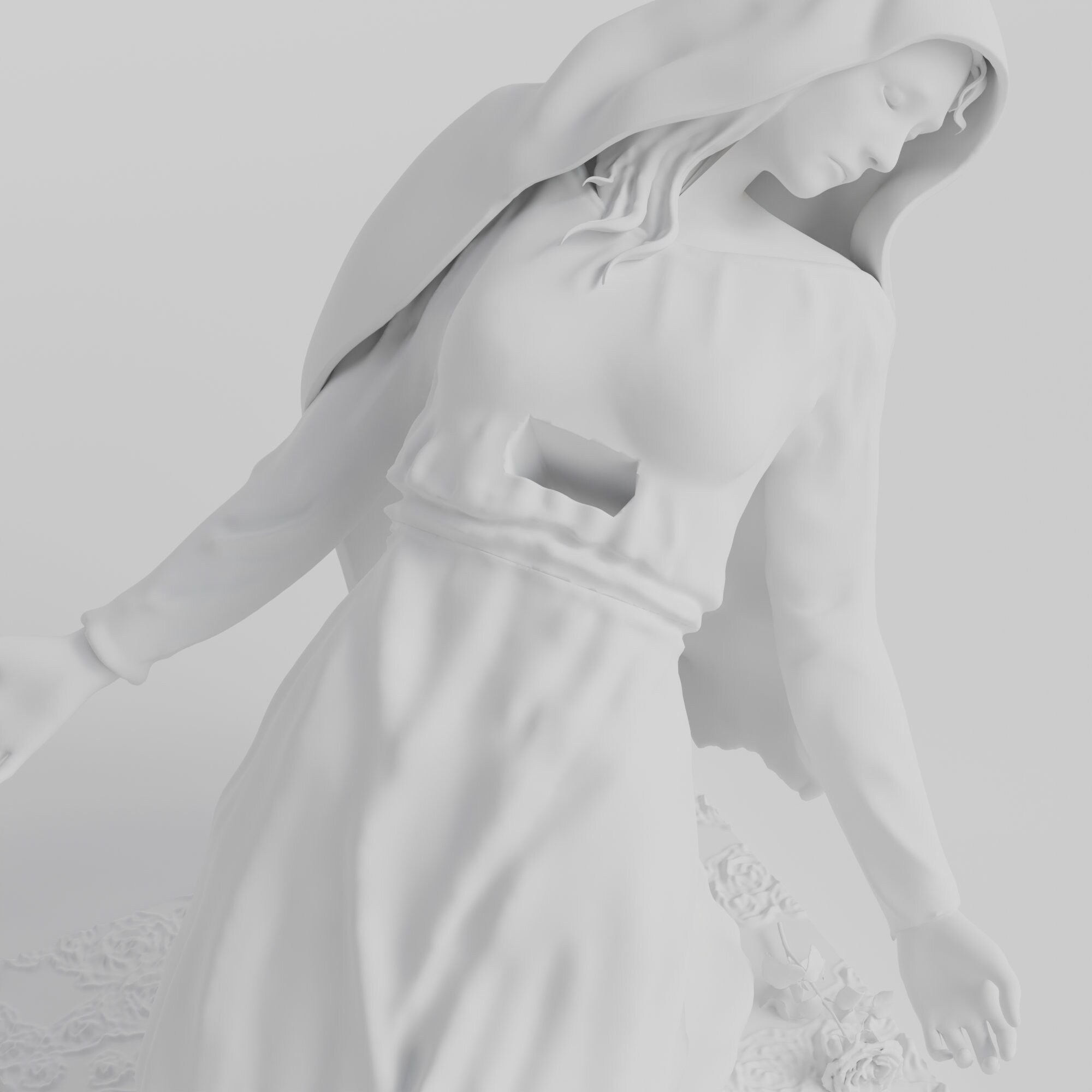 Mea Culpa Blasphemous Figure 3D MODEL STL - Etsy