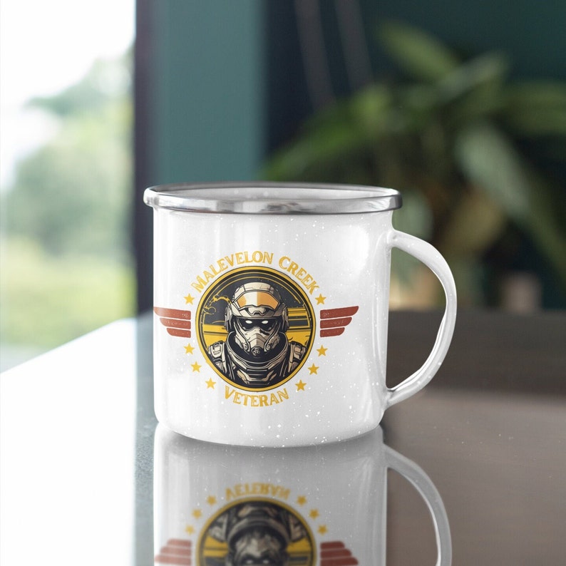 Helldivers 2 Mug, Helldivers Taste Democracy, 12oz Enamel Mug - Etsy
