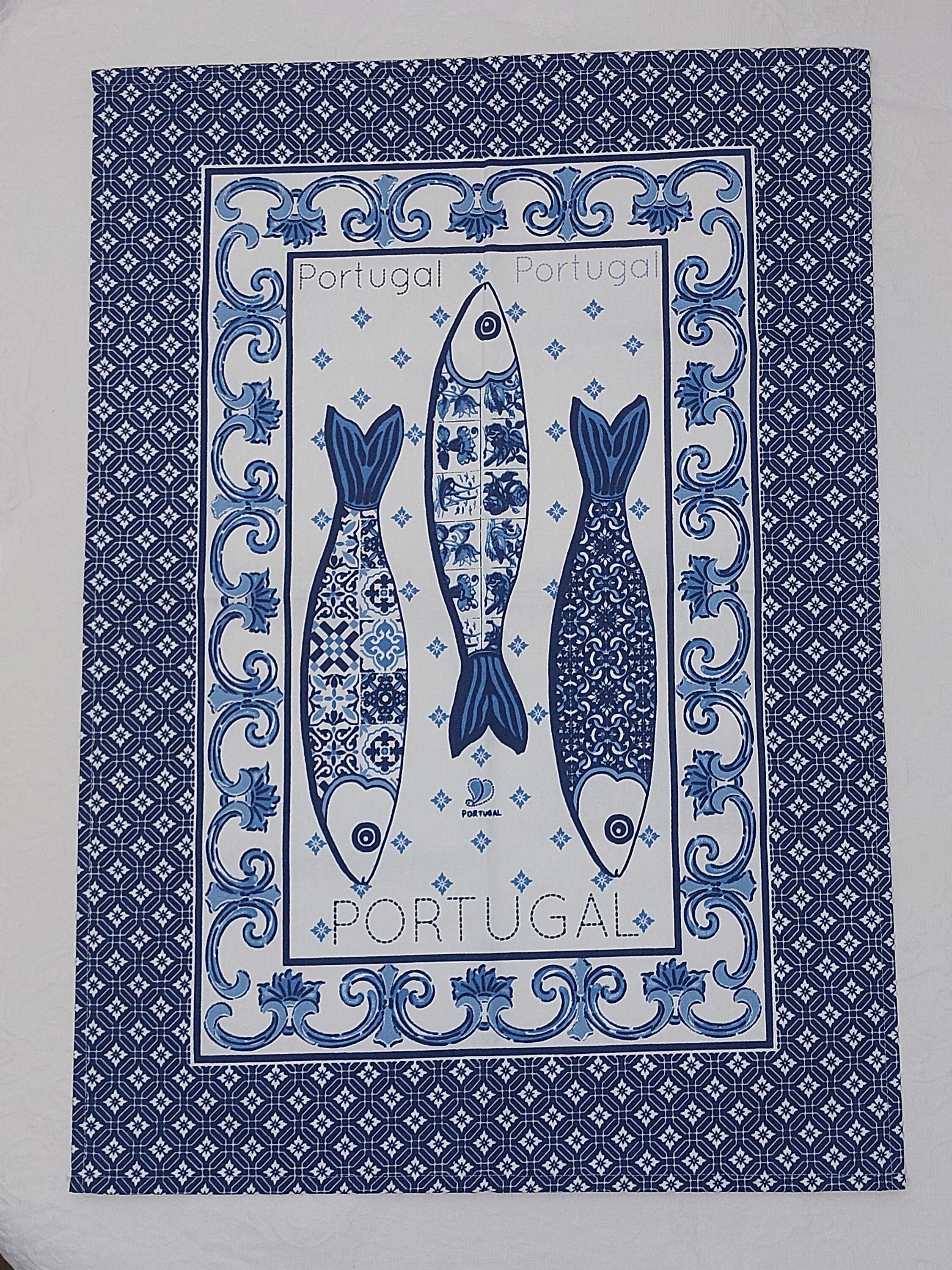 Cotton Kitchen Towel, Portuguese Sardine, Portuguese Gift, Traditional ...