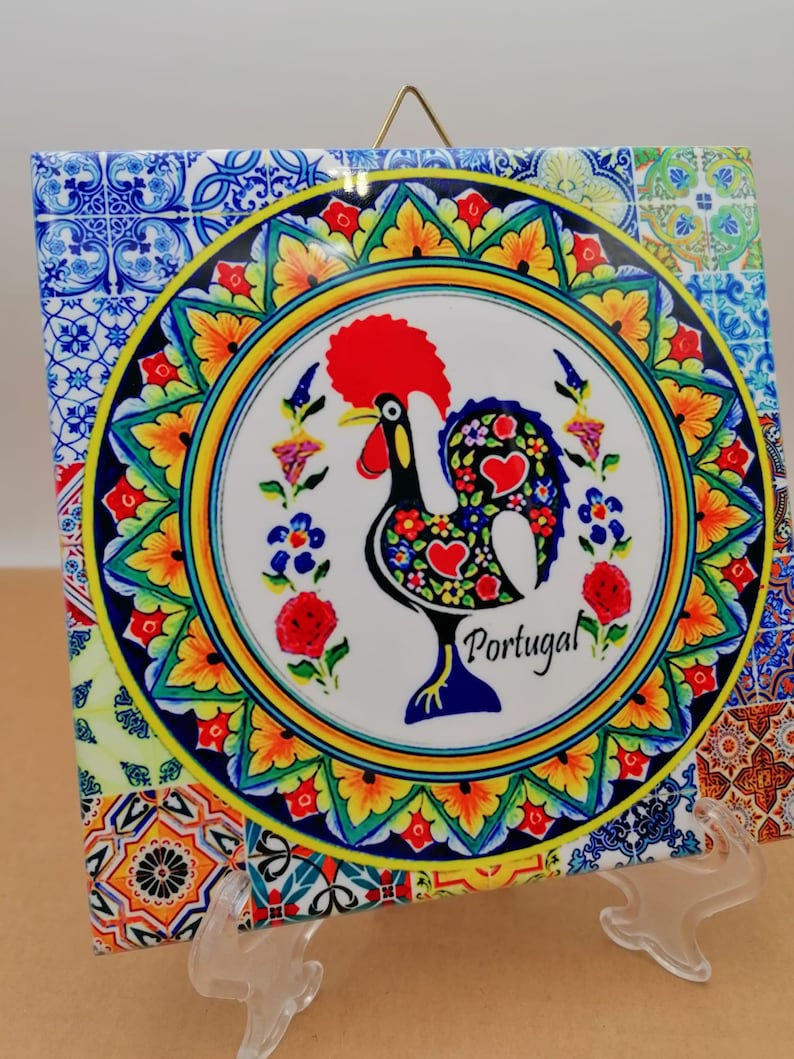 Portuguese Tile 5.9"×5.9", 15×15cm , Portuguese Sardine, Decorative ...