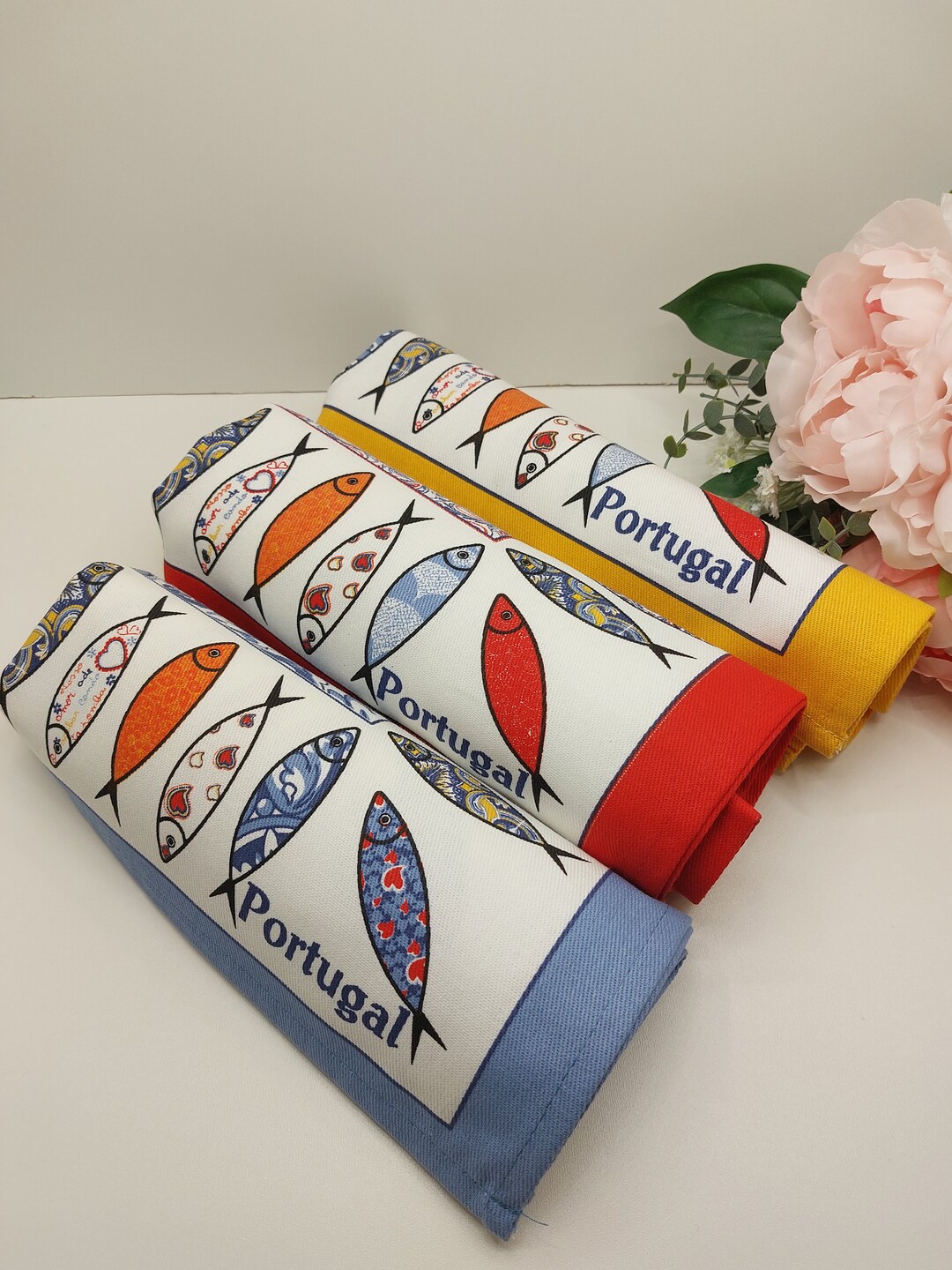 Cotton Kitchen Towel, Portuguese Sardine, Portuguese Gift, Traditional ...