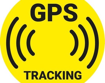 GPS Bicycle Warning Sticker Alarm Alert Police Bike Frame Vinyl Decal ...