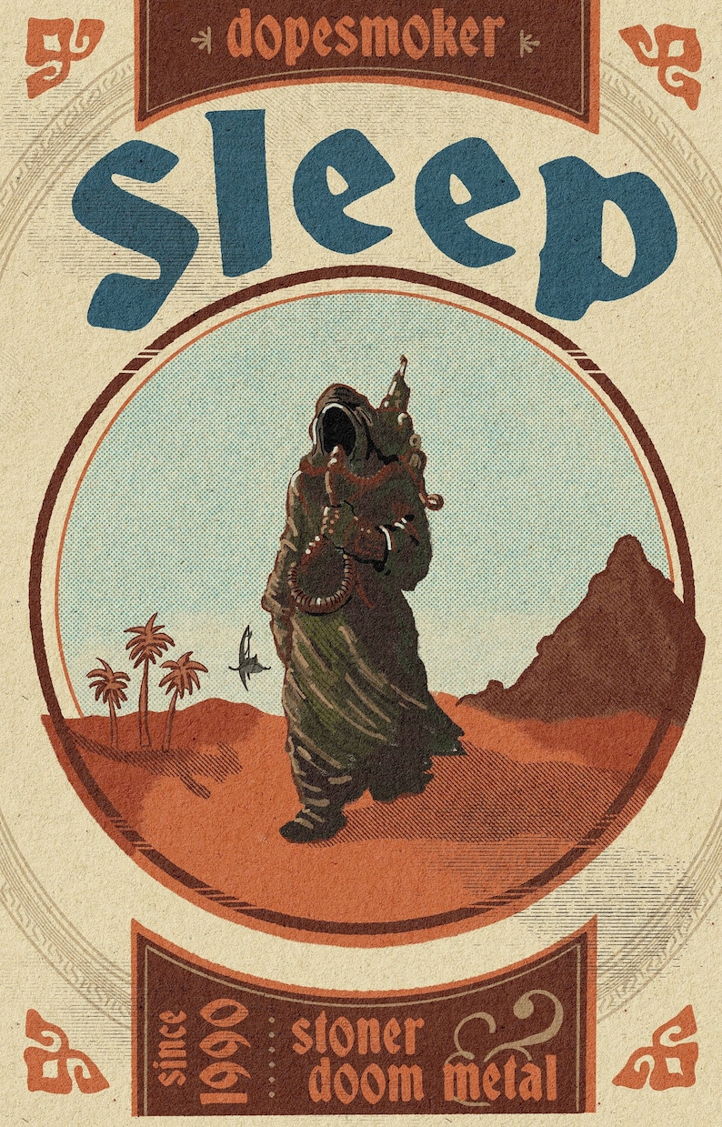 Sleep | Dopesmoker | Band Poster | Vintage-inspired Print | Original ...