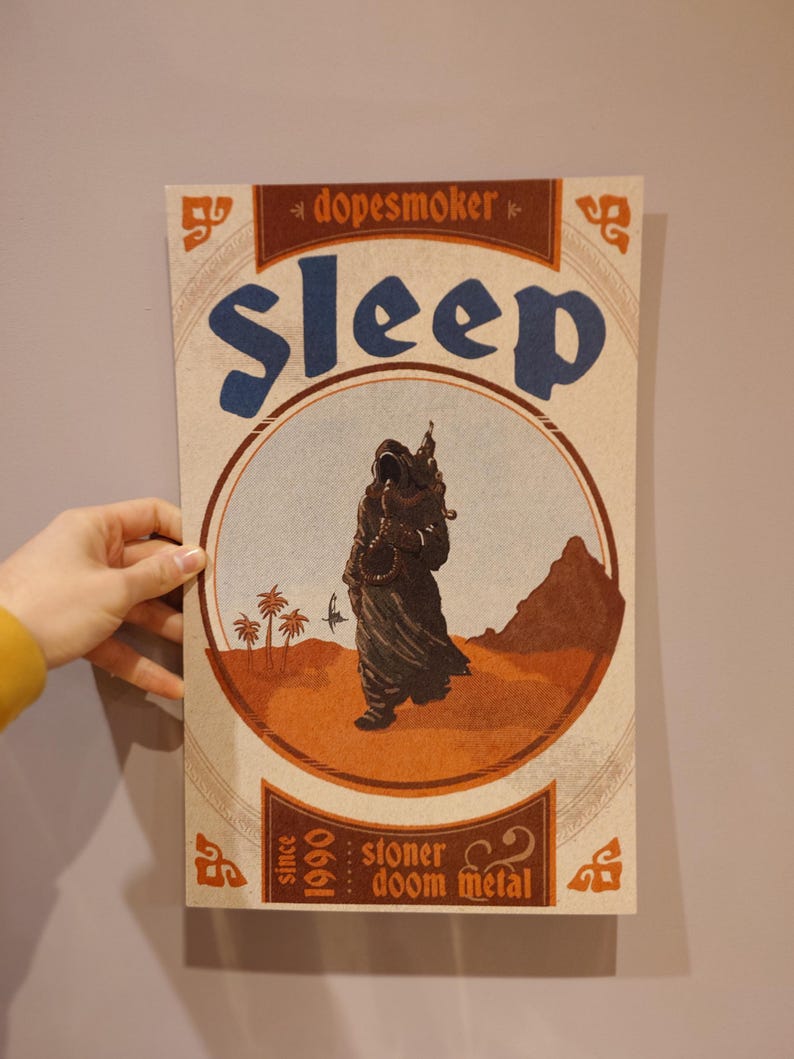 Sleep | Dopesmoker | Band Poster | Vintage-inspired Print | Original ...