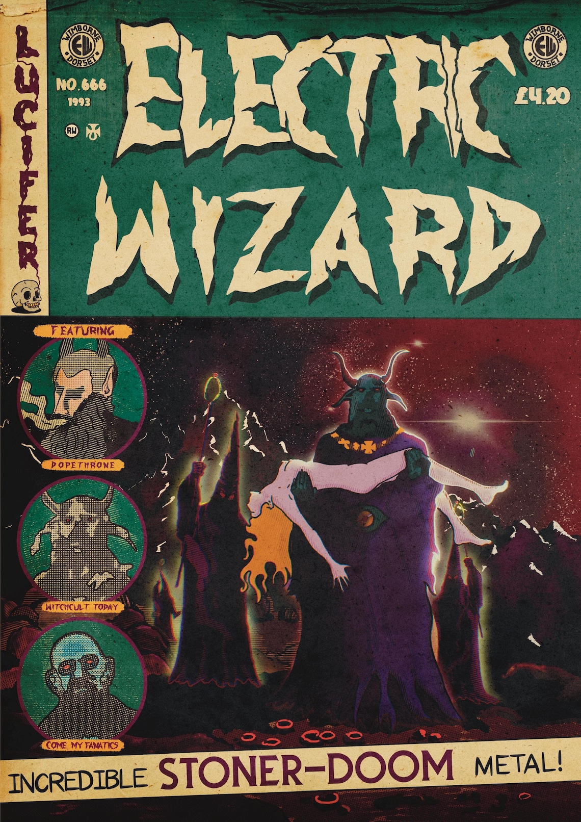 Electric Wizard | Band Poster | Vintage-inspired Print | Original Art ...