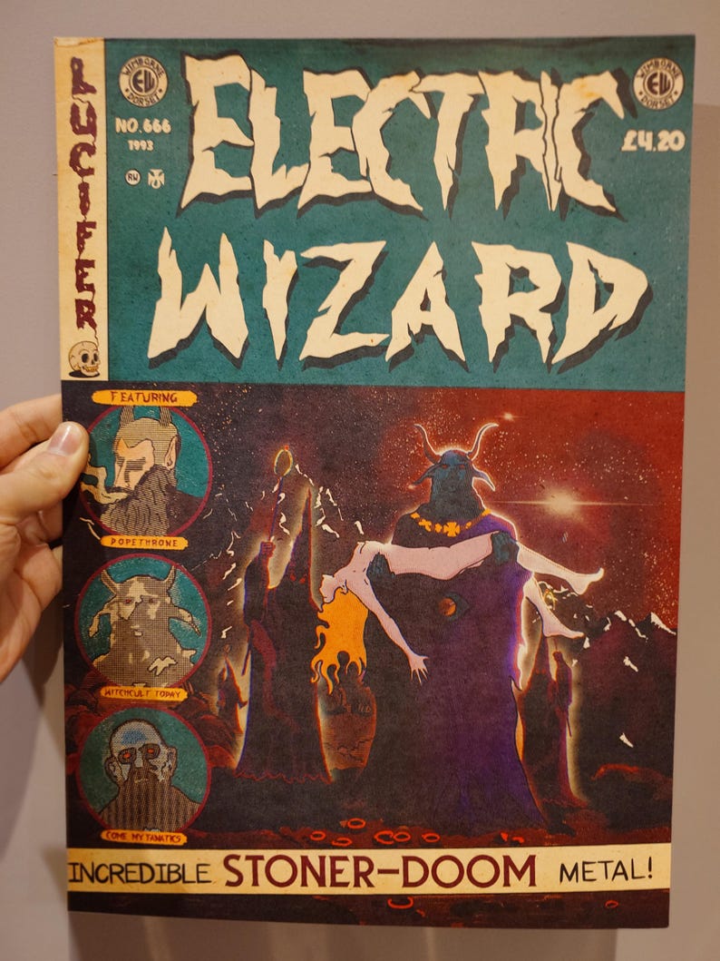 Electric Wizard | Band Poster | Vintage-inspired Print | Original Art ...