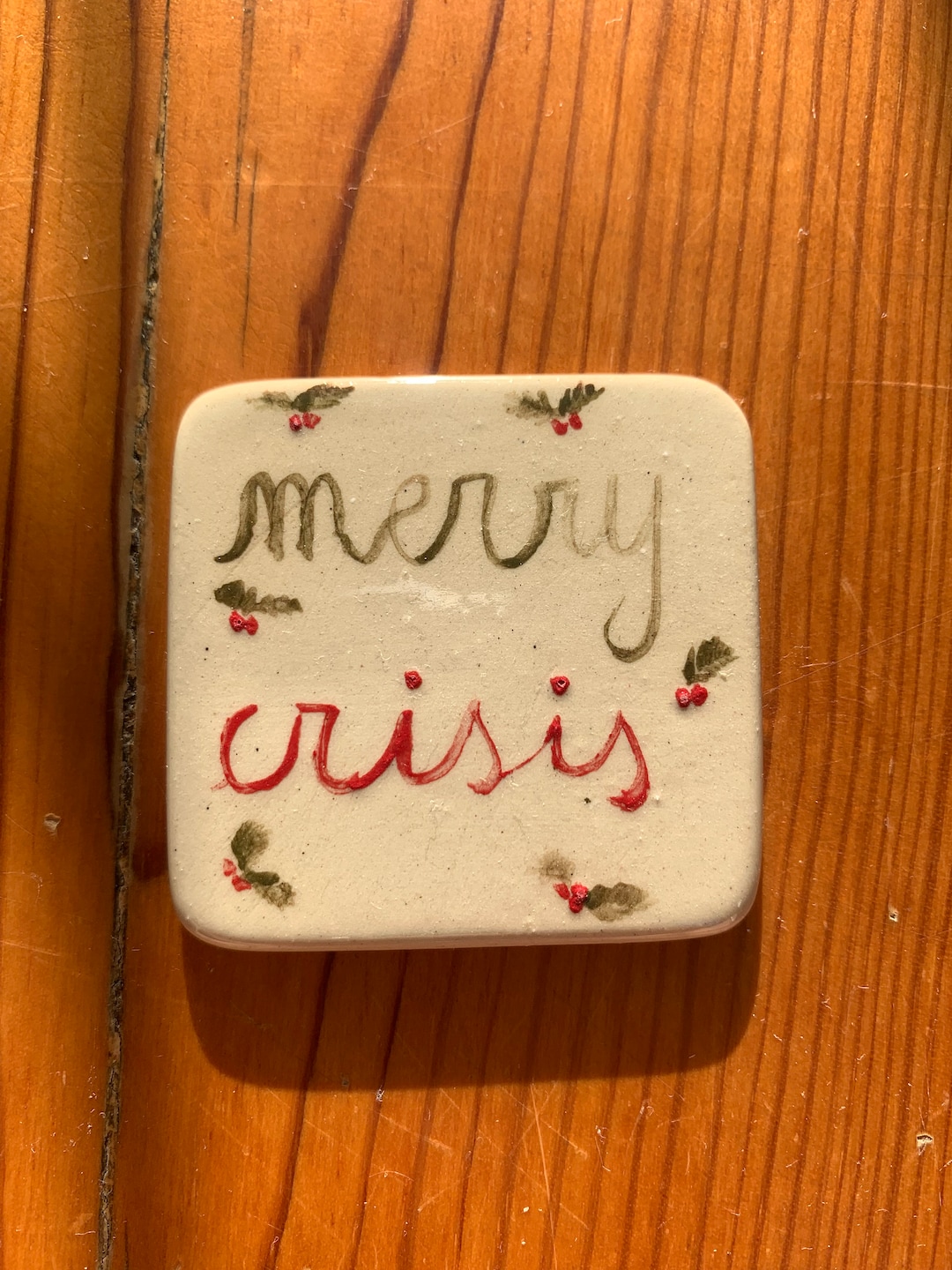 Funny Tiles Meme Inspired : Merry Crisis - Etsy