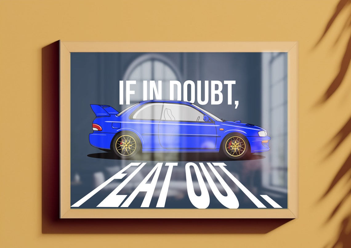 1998 Subaru Impreza 22B WRX STI, Subaru Tecnical International, Vector ...