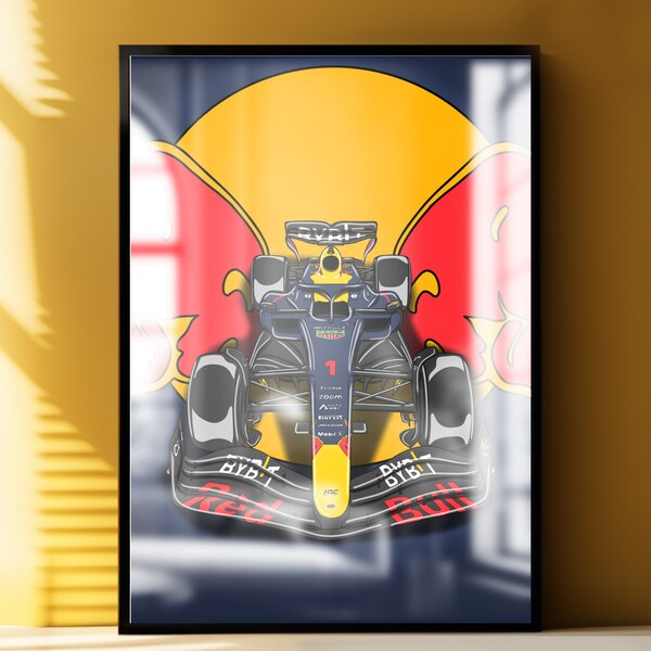 Red Bull Car Wall Art - Etsy
