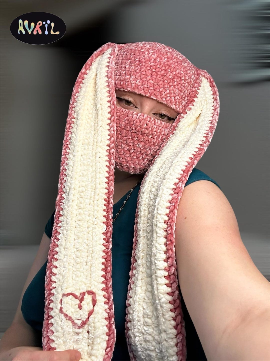 Crocheted Balaclava With Bunny Ears - Etsy