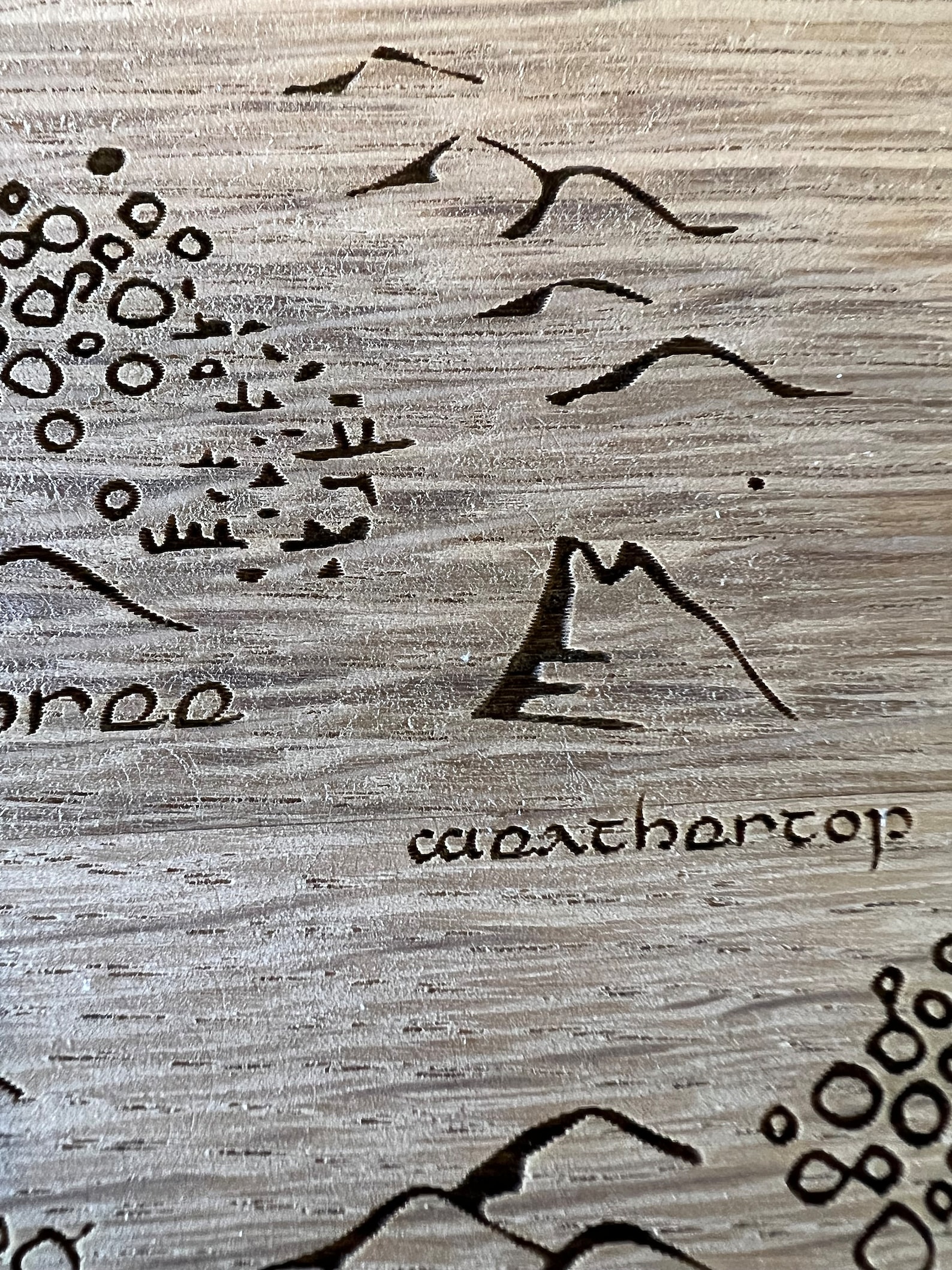 Lord of the Rings Laser Engrave Cnc Cut Wood Carve Map Lotr Middle ...