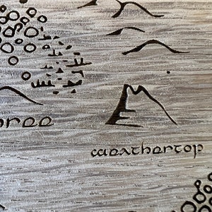 Lord of the Rings Laser Engrave Cnc Cut Wood Carve Map Lotr Middle ...