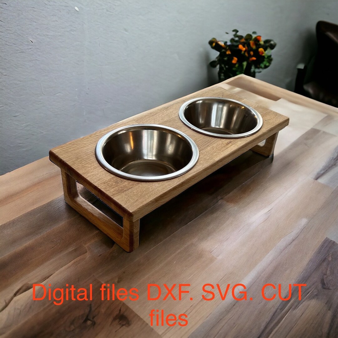 Pet Bowl Cat Dog Bowl SVG / Dxf Laser Cut File descarga instantánea CNC ...