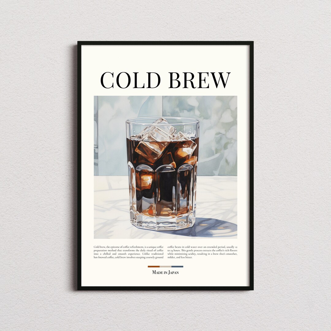 Cold Brew Print Traditional Japanese Food Wall Art Poster - Etsy