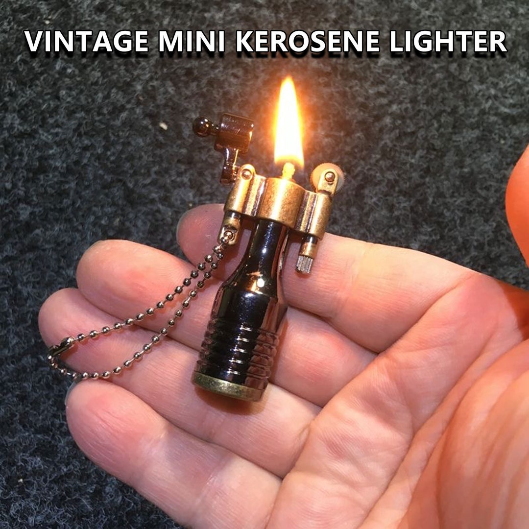 Vintage Mini Kerosene Lighter Wheel Sand Lighter Windproof - Etsy
