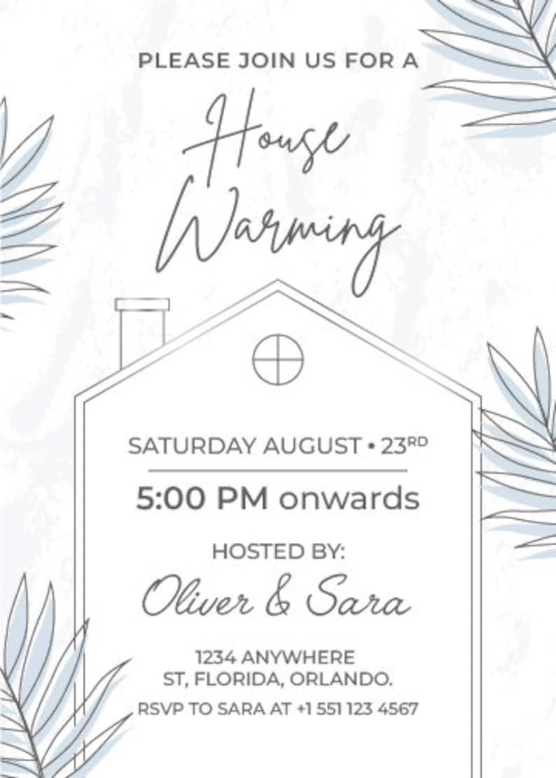 Personalized House Warming Invitation Card | House Warming Party ...