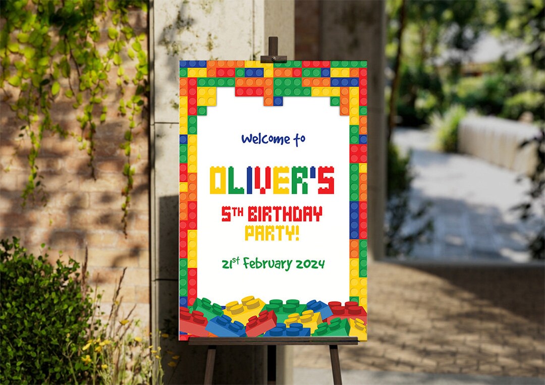 Building Blocks Welcome Sign Building Bricks Welcome Poster Building ...