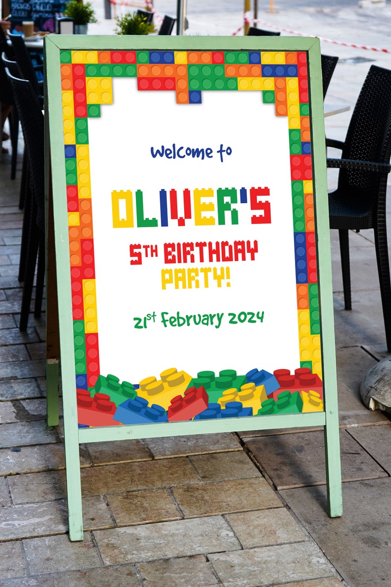 Building Blocks Welcome Standee Building Bricks Sign Welcome Poster ...