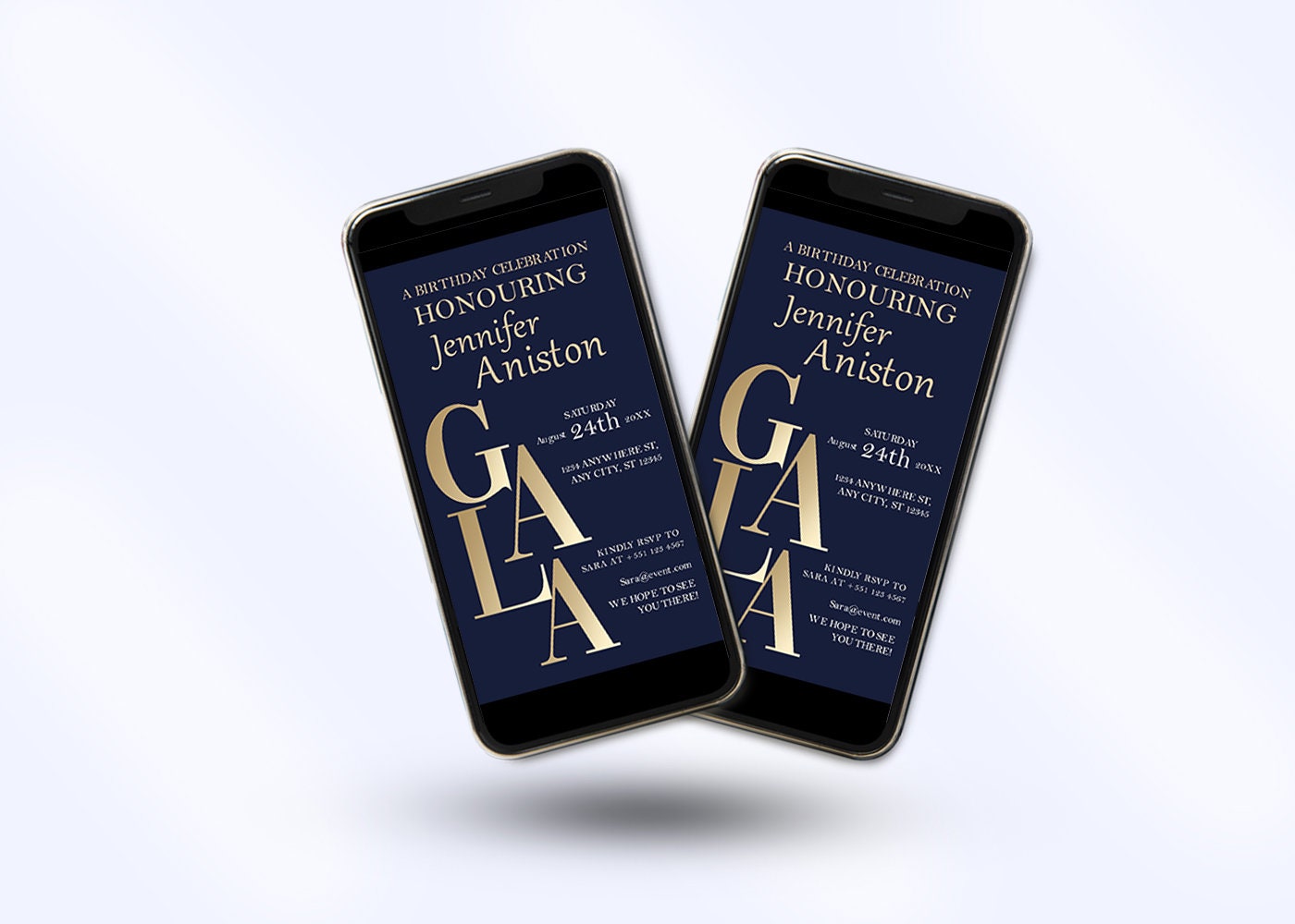 Navy Blue Velvet Gala Invitation, Birthday Party Invite (digital) - Etsy