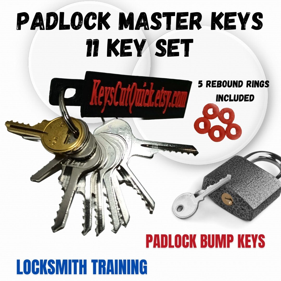 Master Padlock 11 Most Popular Keys in America Pack for Locksmith ...