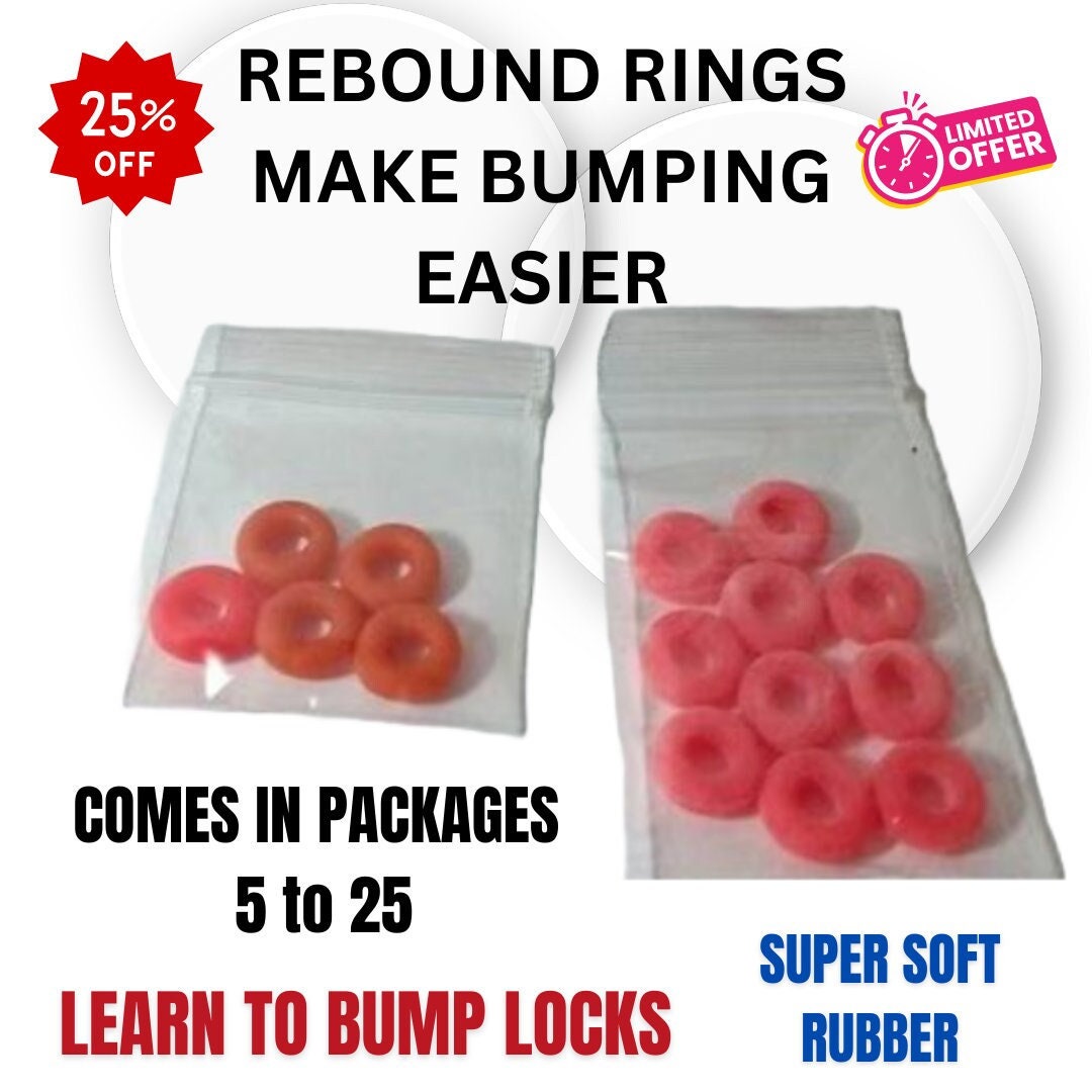 REBOUND BUMP RINGS Packs of 5 to 25 for Locksmith Training & First ...