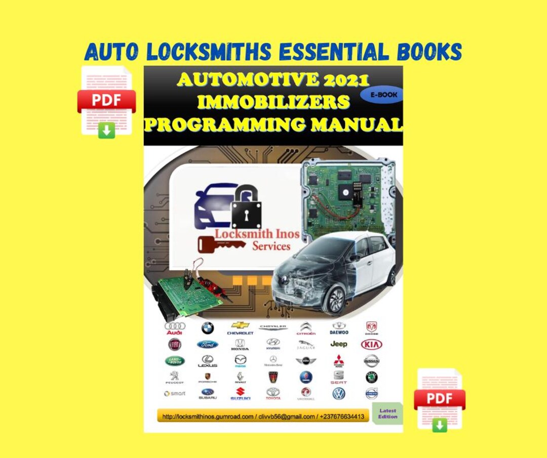 Advanced Automotive Immobilizer Programming Ebook - 327 Pages PDF ECU ...