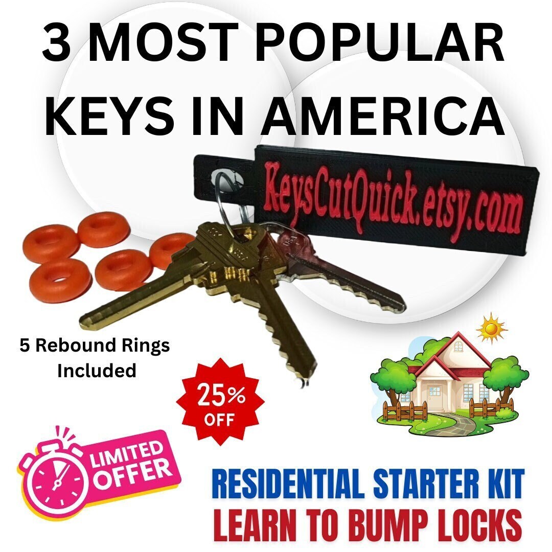 3 of the Most Popular Keys in America Residential Starter Kit - Etsy