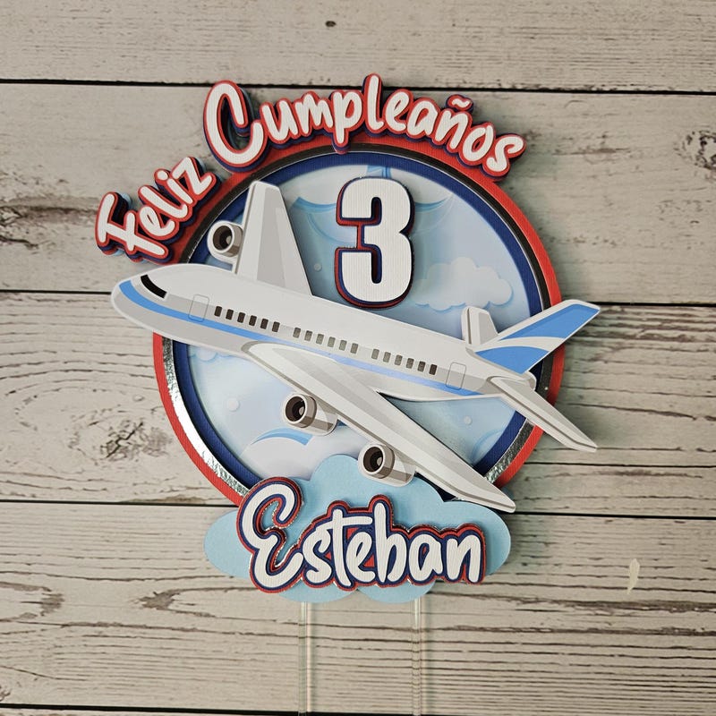 Airplane Cake Topper - Etsy