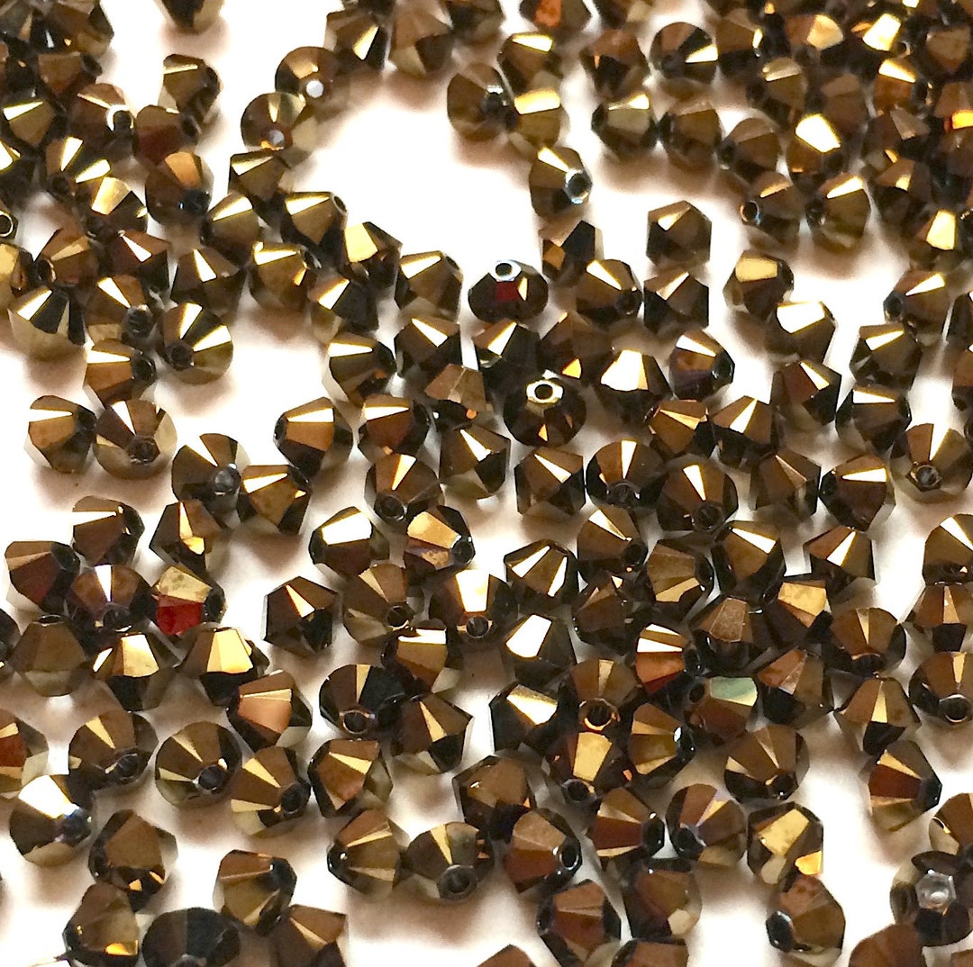 Swarovski 4mm Crystal Dorado 1440pcs Bicone Bronze Beads for Jewellery ...