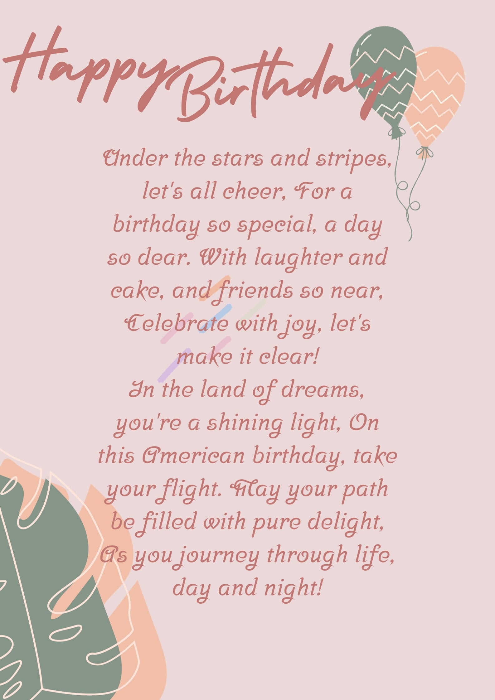 Birthday Poem - Etsy