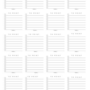 Mini Post It LISTS Printables - Etsy