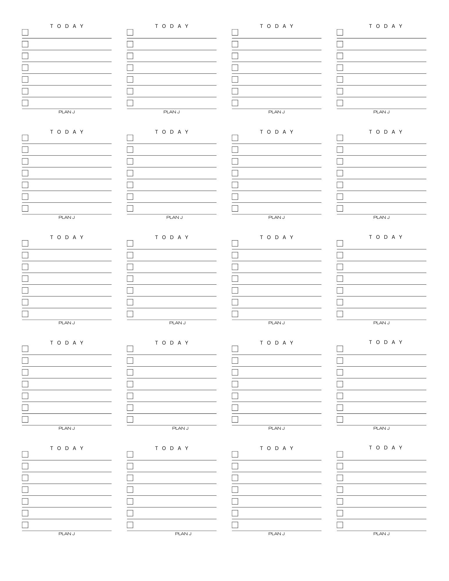 Mini Post It LISTS Printables - Etsy