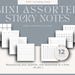 Mini Sticky Notes ASSORTED Printables - Etsy